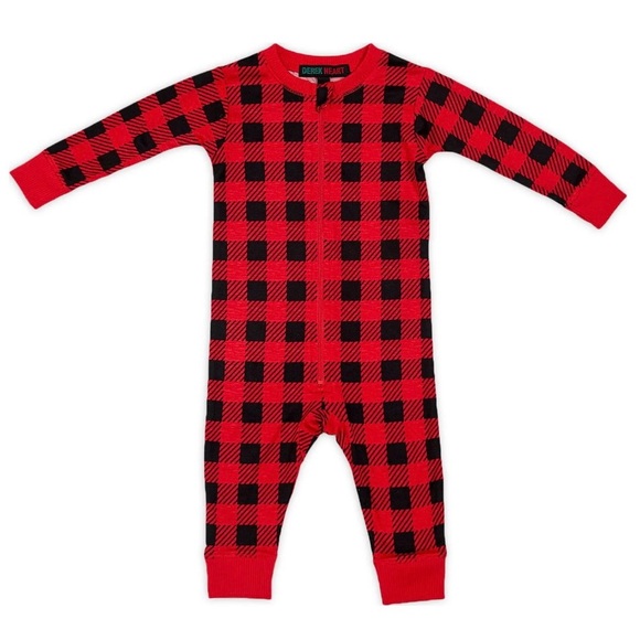 Derek Heart | Pajamas | Nwt Unisex Buffalo Plaid Pajamas Sleeper | Poshmark